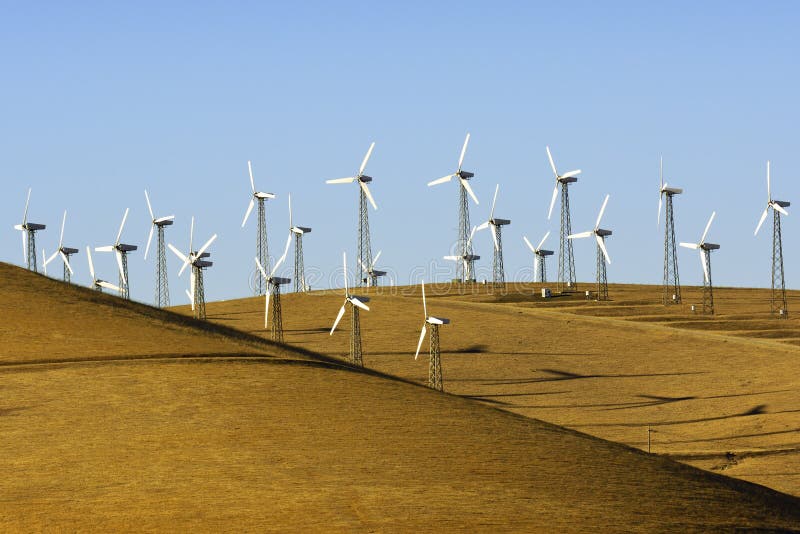 Windpower in California stock photo. Image of grass, horizontal - 33233370