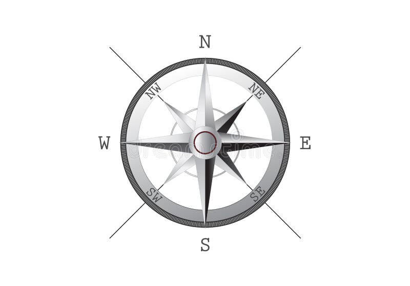 Windroos vector illustratie. Illustration of kompas, graad - 27518127