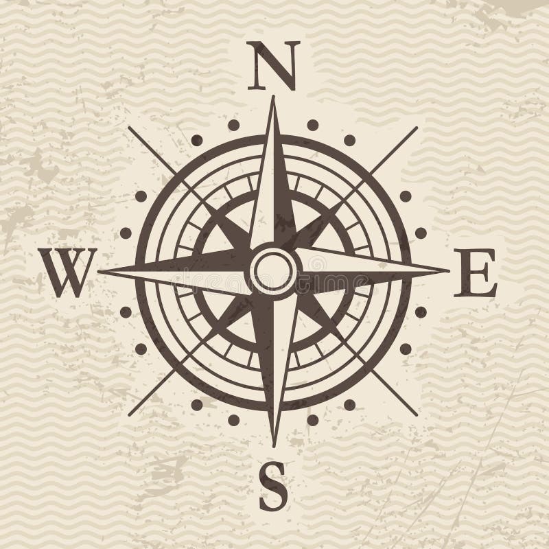 Windrose vektor abbildung. Illustration von meer, element - 33019868