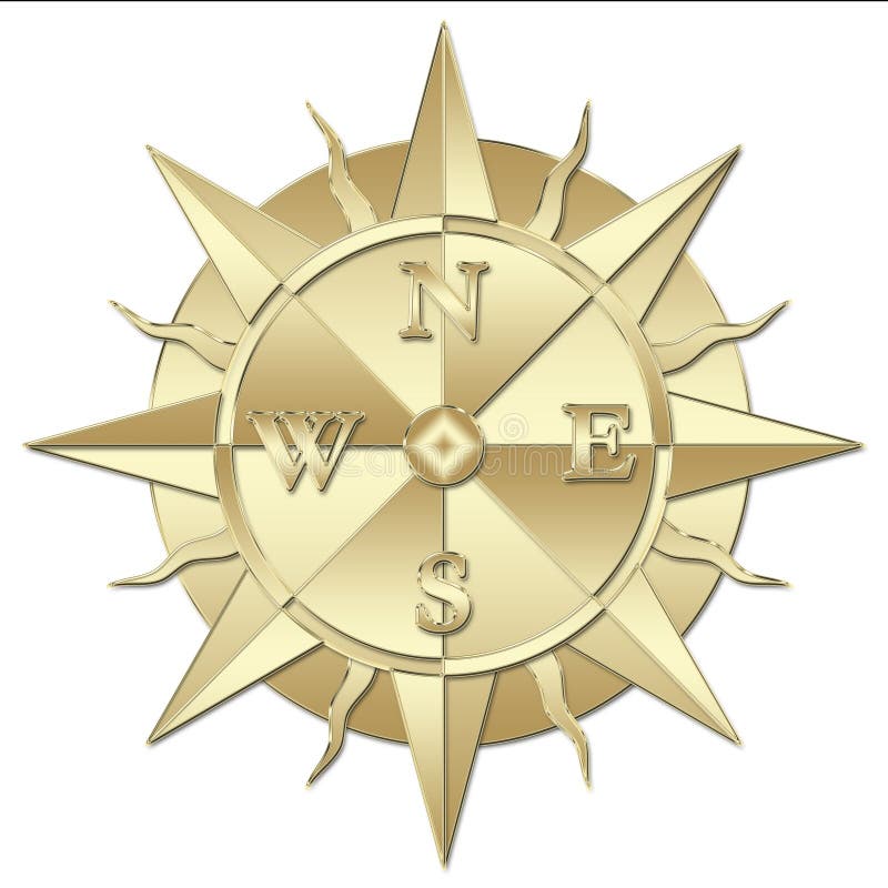 Windrose stock vector. Illustration of latitude, geography - 6611827