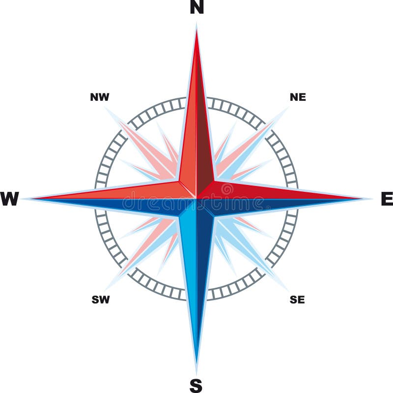 Windrose stock illustration. Illustration of navigation - 170333