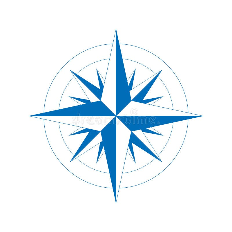 Windrose, vektorabbildung vektor abbildung. Illustration von markierung ...