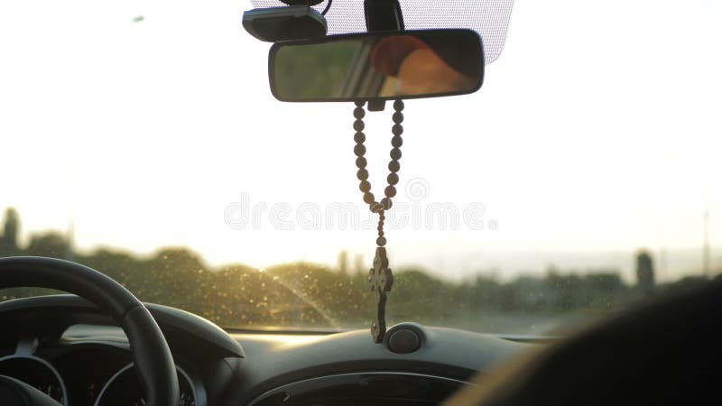The Windscreen of Car, Inside View Stock Footage - Video of season ...