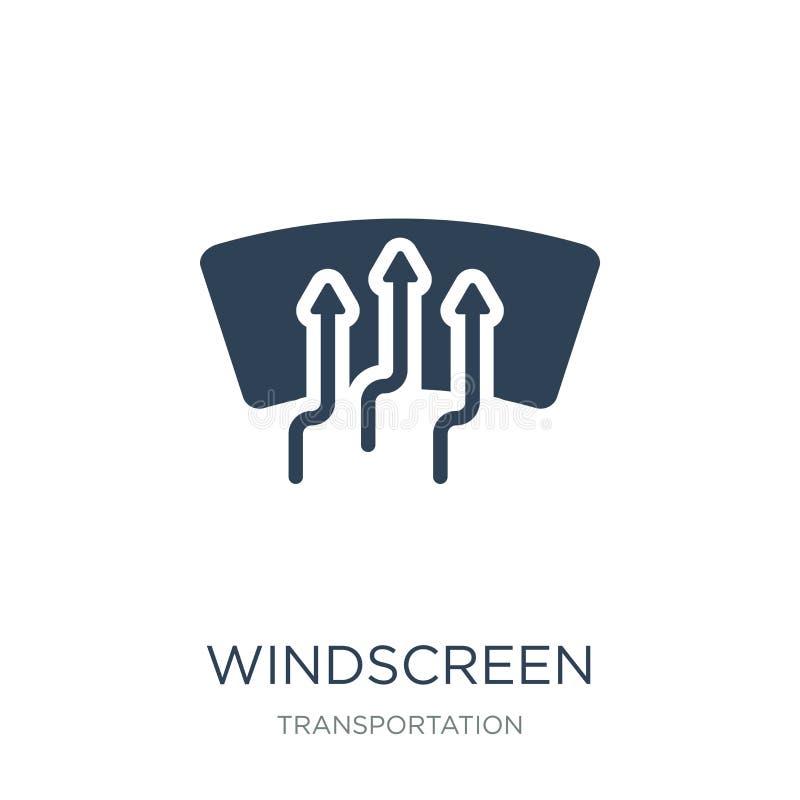 Windscreen Icon in Trendy Design Style. Windscreen Icon Isolated on ...