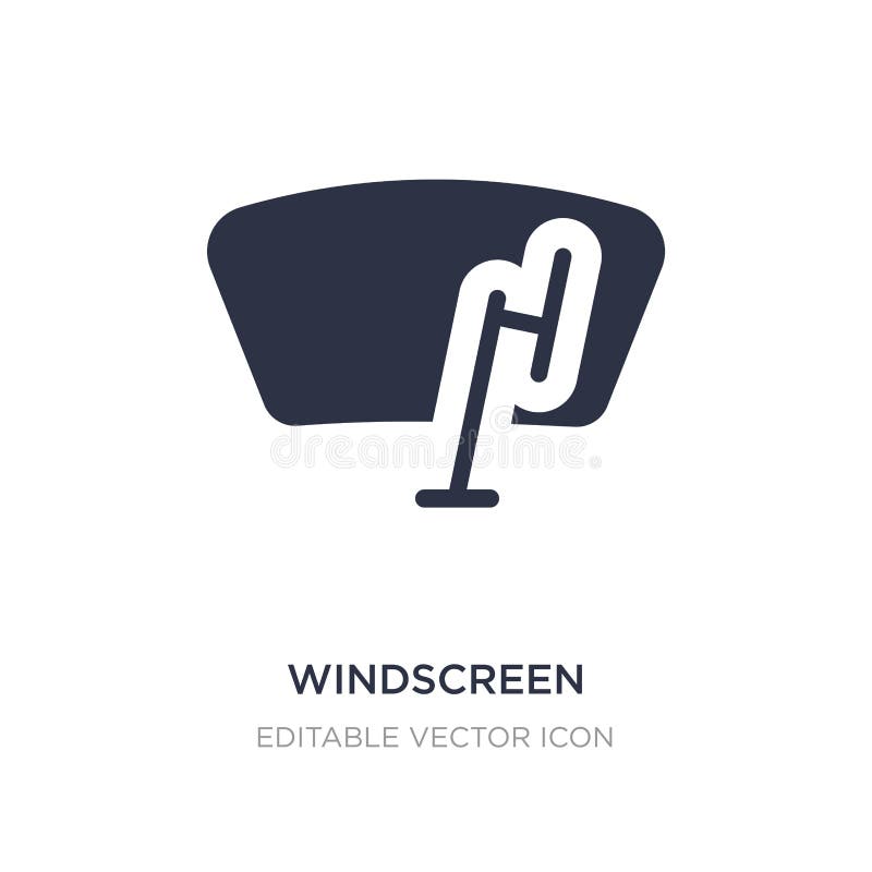Windscreen Icon on White Background. Simple Element Illustration from ...