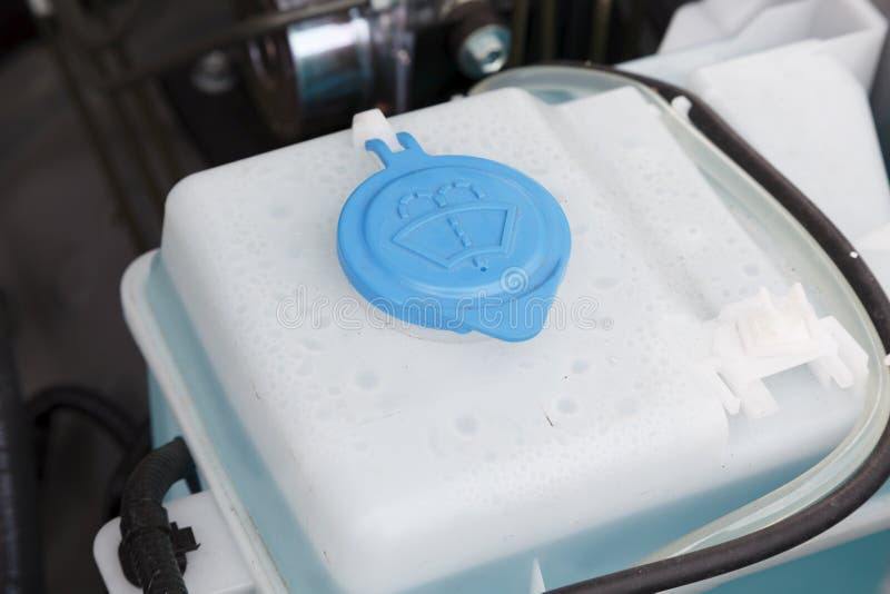 Windscreen Washer Fluid Container Stock Image - Image of inside, liquid ...