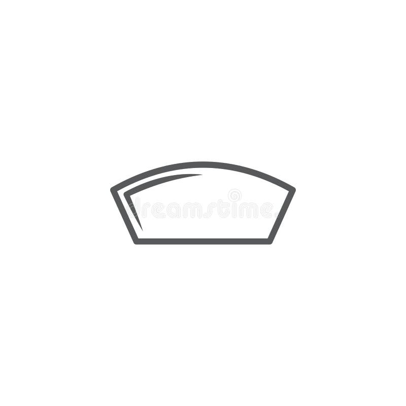 Windshield Car Glass Vector Icon Symbol Isolated on White Background ...