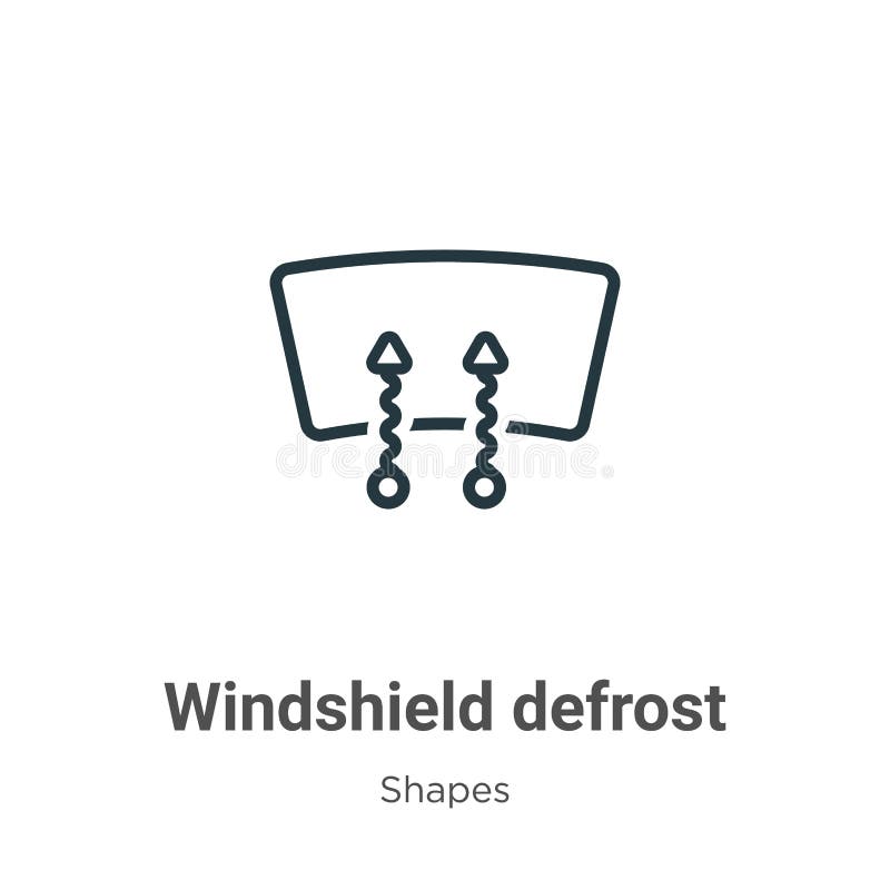Windshield Defrost Icon Vector. Trendy Flat Windshield Defrost Icon ...