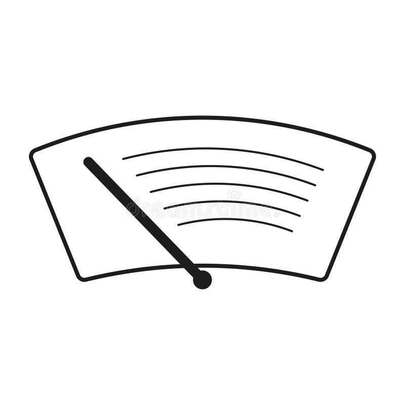 Windshield Icon. Wiper Icon. Vector Illustration. Eps 10 Stock Vector ...