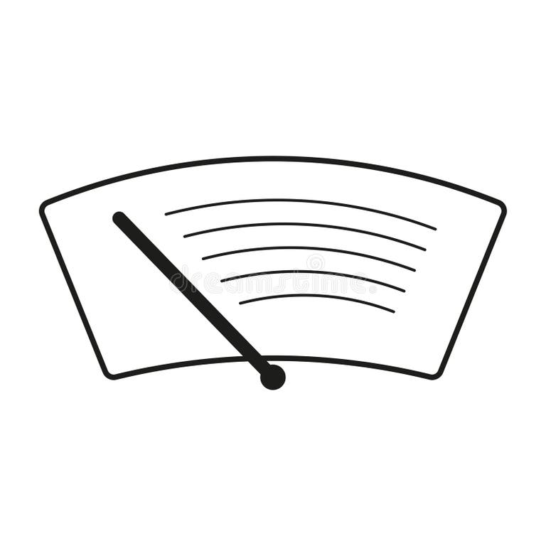 Windshield Icon. Wiper Icon. Vector Illustration. Eps 10 Stock Vector ...