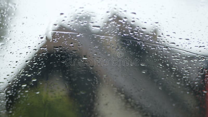 Windshield from Inside of Car, in the Background of Restaurant, Season ...