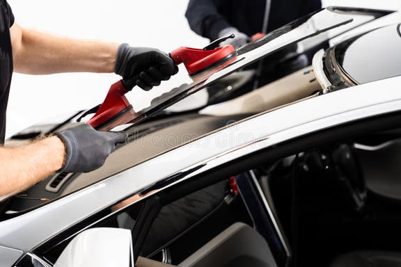 Windshield Placement Ensures Secure Seal and Integrity. New Windshield ...