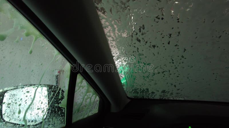 Car Going through the Car Wash Background Stock Footage - Video of ...