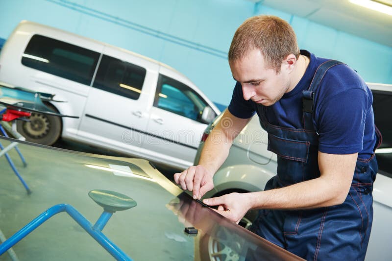 Windshield Windscreen Replacement Stock Image - Image of replacement ...