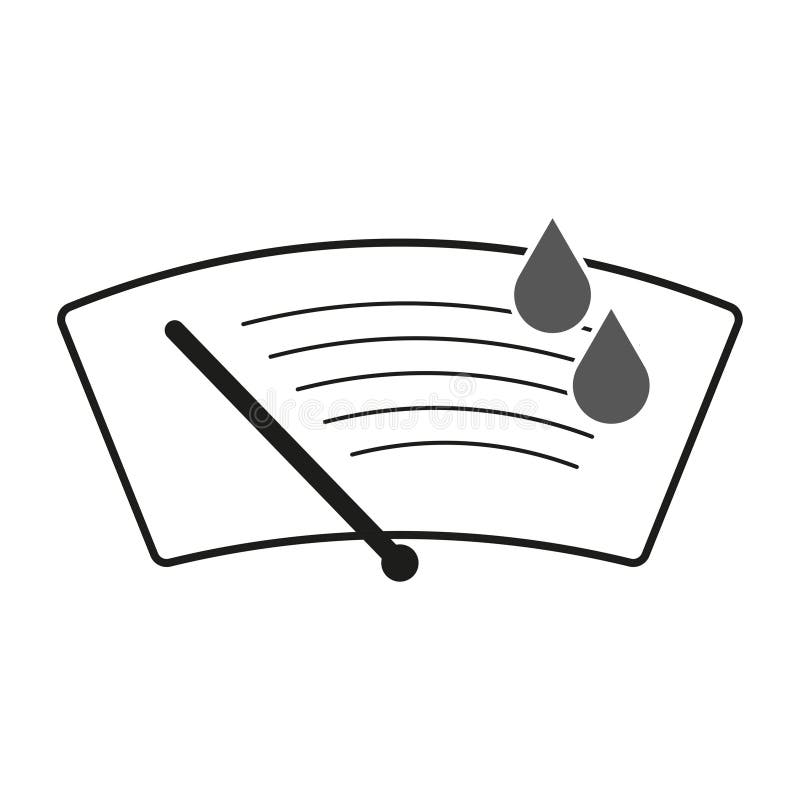 Windshield Wiper Icon. Vector Illustration. Eps 10 Stock Vector ...