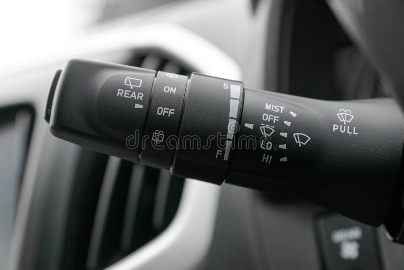 Windshield wiper switch stock photo. Image of clean - 125053144
