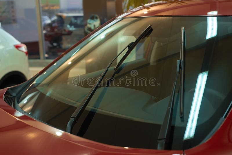 Windshield wipers red car stock photo. Image of beautiful - 62928740
