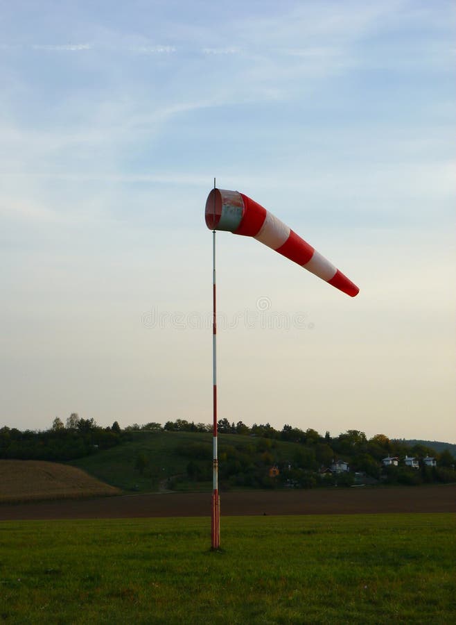 Airfield windsock stock image. Image of inform, extended - 142533585