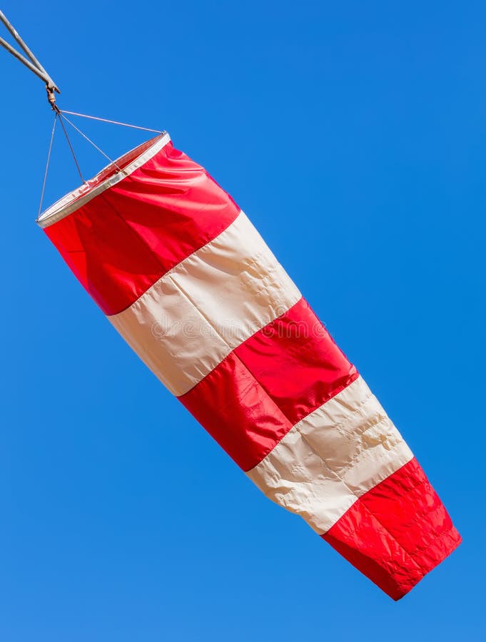 A Windsock at an Airport Against Blue Sky Stock Image - Image of ...