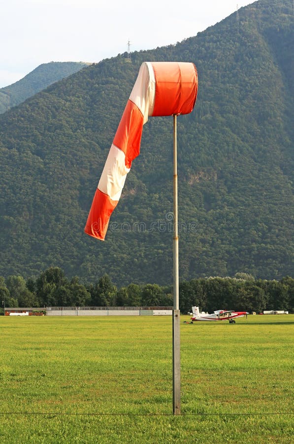 Windsock at airport stock image. Image of airport, airfield - 1096067