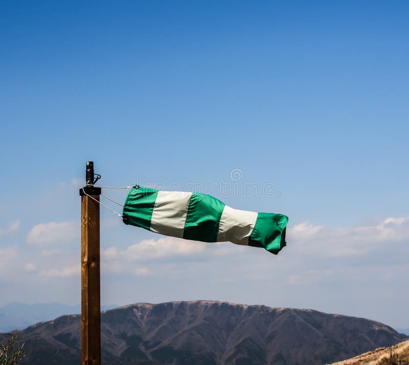 Windsock with blue sky stock photo. Image of storm, direction - 32229840