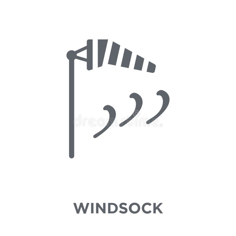 Windsock Icon from Collection. Stock Vector - Illustration of ...