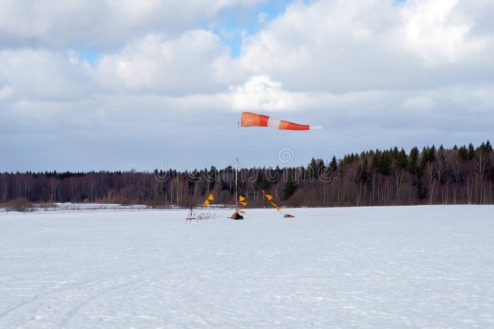 Windsock Indicates Spring Wind Direction. Stock Photo - Image of direct ...