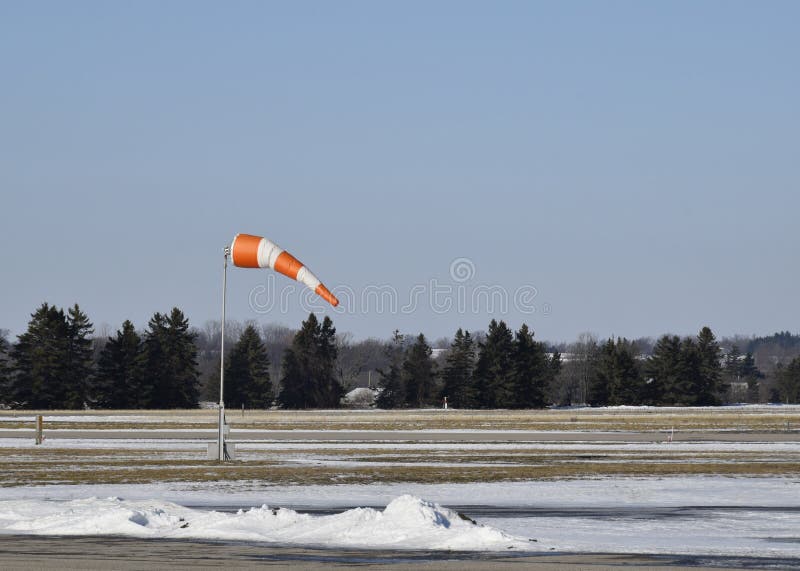 Windsock at the airport stock photo. Image of textile - 148871398