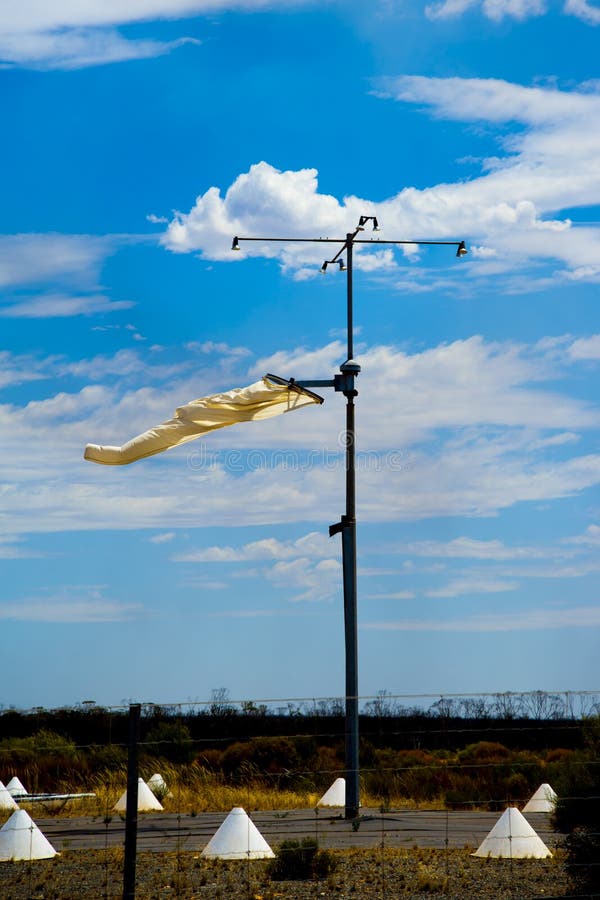 Meteorology Windsock in Airport Stock Image - Image of deicing ...