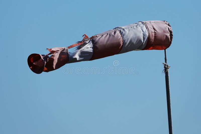 Windsock stock image. Image of measurement, cloudy, wind - 146814045