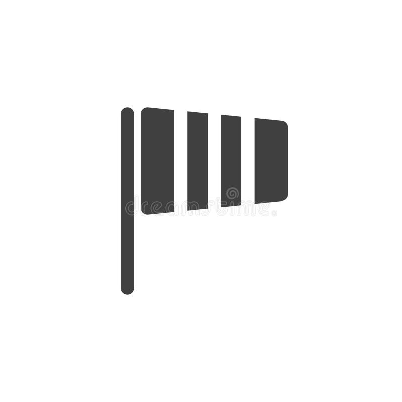 Windsock vector icon stock vector. Illustration of flag - 242386977