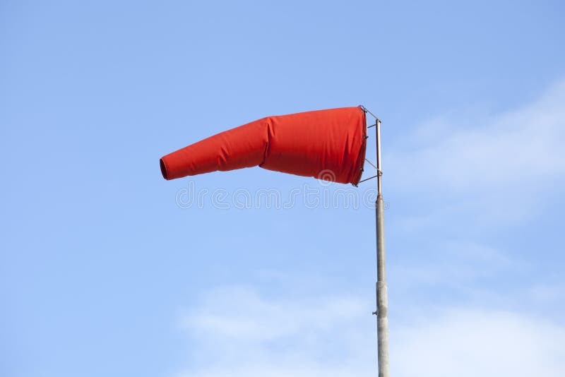 Windsok stock foto. Image of knoop, indicator, wind, blauw - 35890088