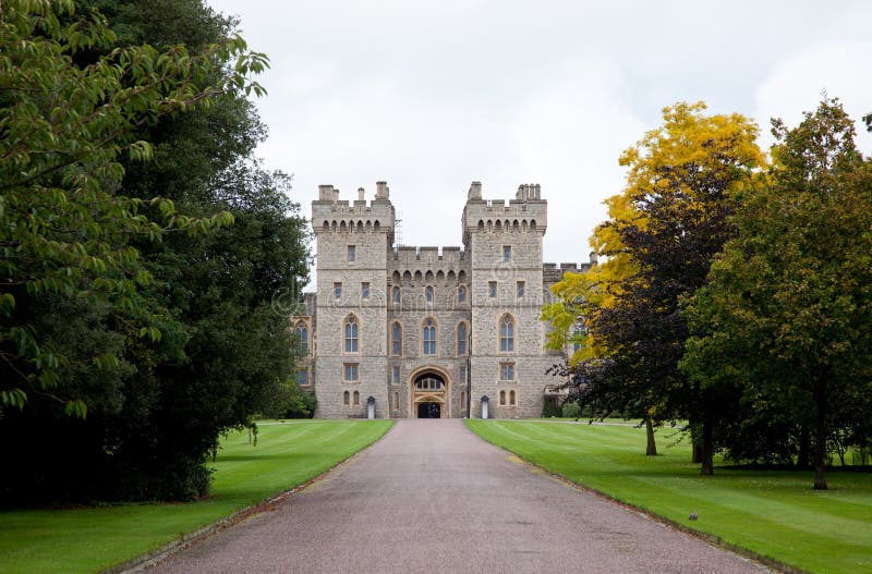 Windsor Castle in the Berkshire in Southern England Stock Photo - Image ...
