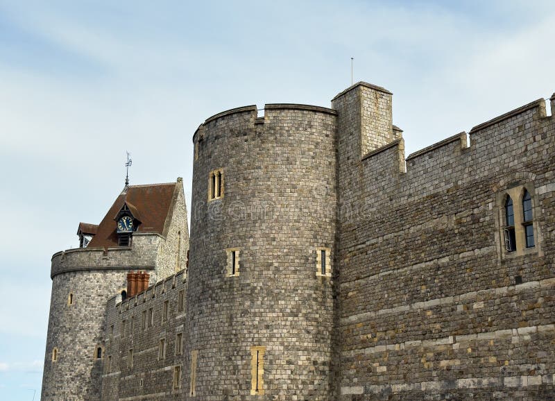 Windsor Castle. Gothic Architecture in England Editorial Stock Photo ...