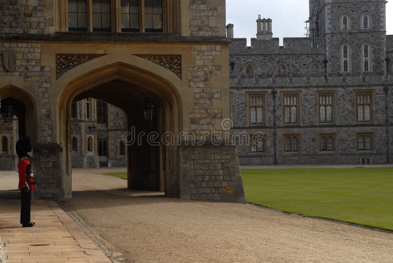 Windsor Castle - guard stock photo. Image of architecture - 8411432