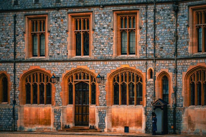 Windsor castle outer wall stock image. Image of decoration - 362072359