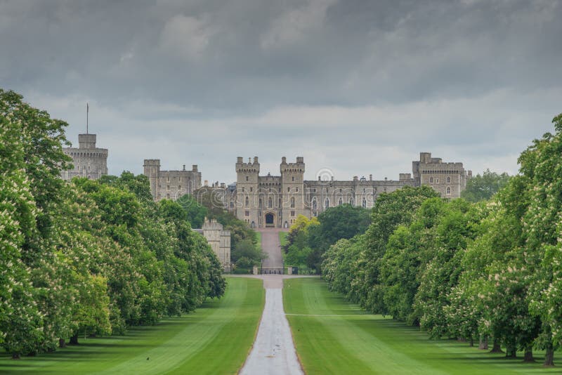 Windsor Castle, Regno Unito Fotografia Stock - Immagine di castello ...