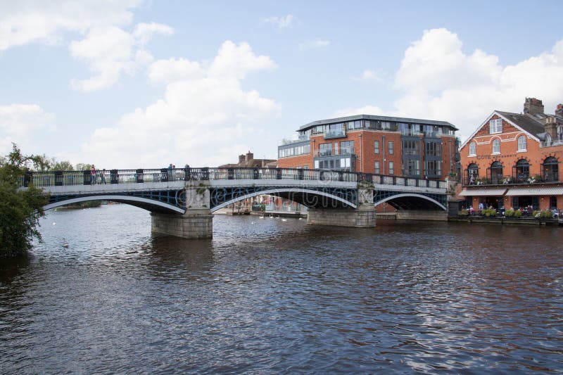 The Windsor Eton Bridge, Over the River Thames between Windsor and Eton ...