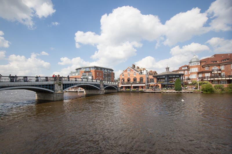 The Windsor Eton Bridge, Over the River Thames between Windsor and Eton ...