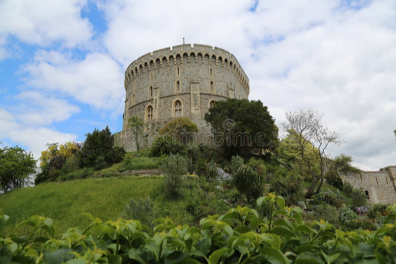 Windsor, Great Britain -May 25, 2016: Windsor Castle, Round Tower ...