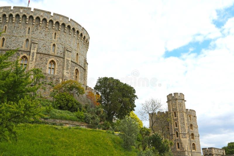 Windsor, Great Britain -May 25, 2016: Windsor Castle, Round Tower ...