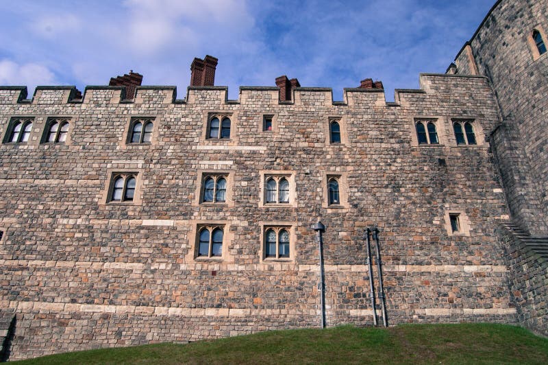 Windsor Royal Castle Walls stock image. Image of castle - 185320495