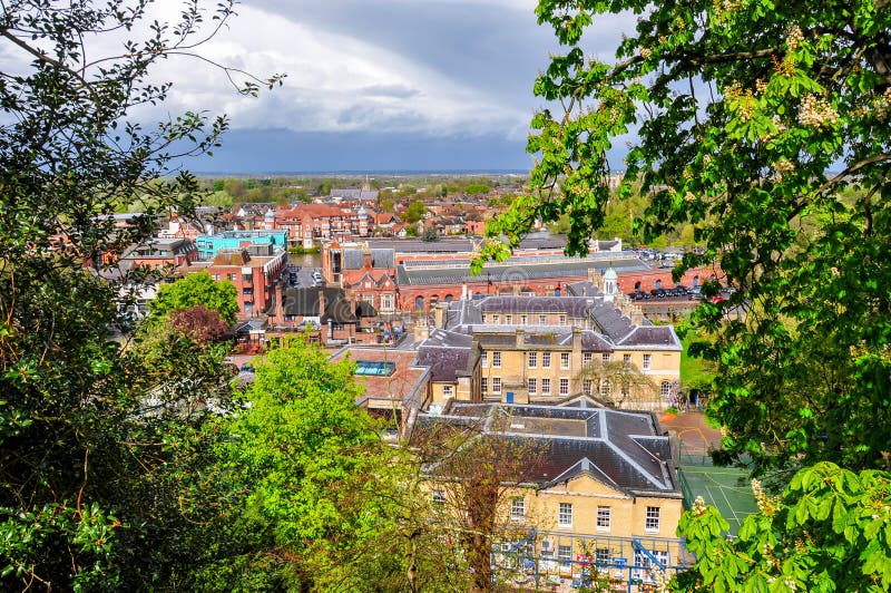 Windsor Town Cityscape in Berkshire, UK Stock Photo - Image of history ...