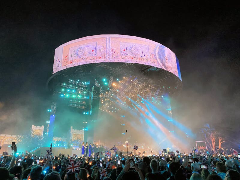 A View of the Coronation Concert at Windsor Castle Editorial ...