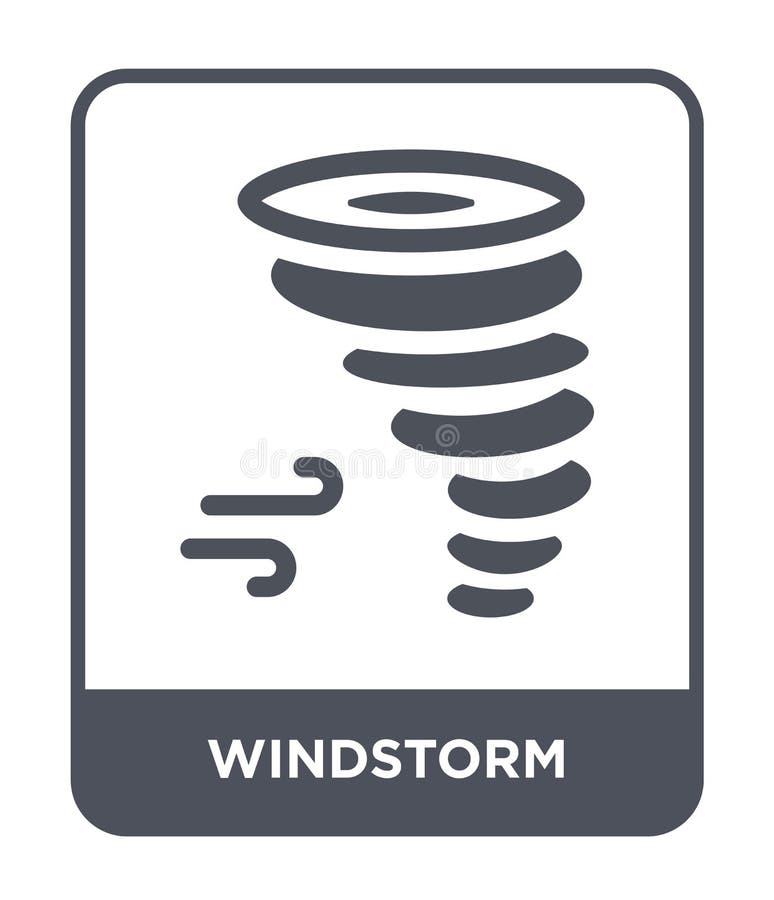 Windstorm Icon. Trendy Windstorm Logo Concept on White Background from ...