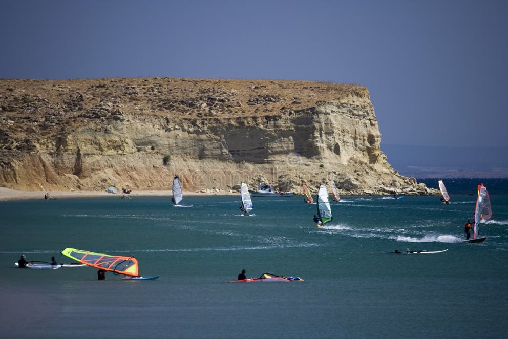 WindSurf school-2 stock photo. Image of surfer, regatta - 7094296