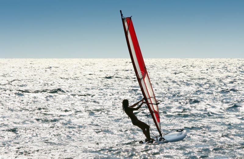 Windsurfer stock image. Image of coast, shade, active - 8215879