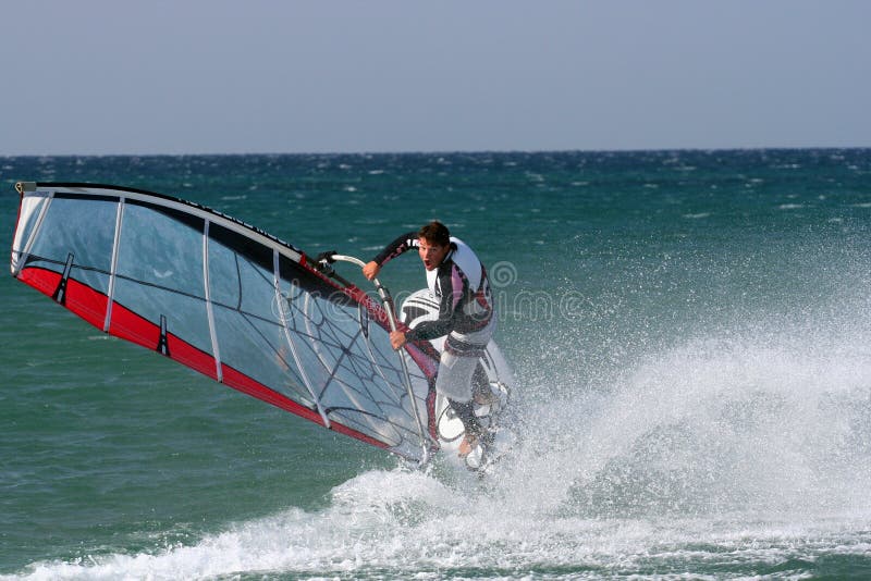 Windsurfer Freestyle. stock photo. Image of fearless, courageous - 7200254