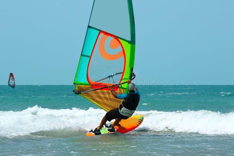 Windsurfer single stock photo. Image of sport, moving - 67173674