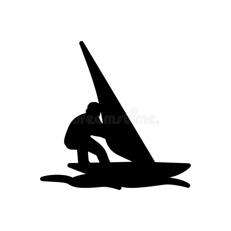 Windsurfer Icon. Windsurfer Simple Isolated Icon Stock Vector ...